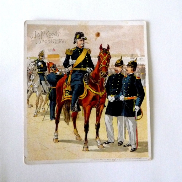 J & P Coats | Accents | Civil War Trading Card Major General Winfield ...